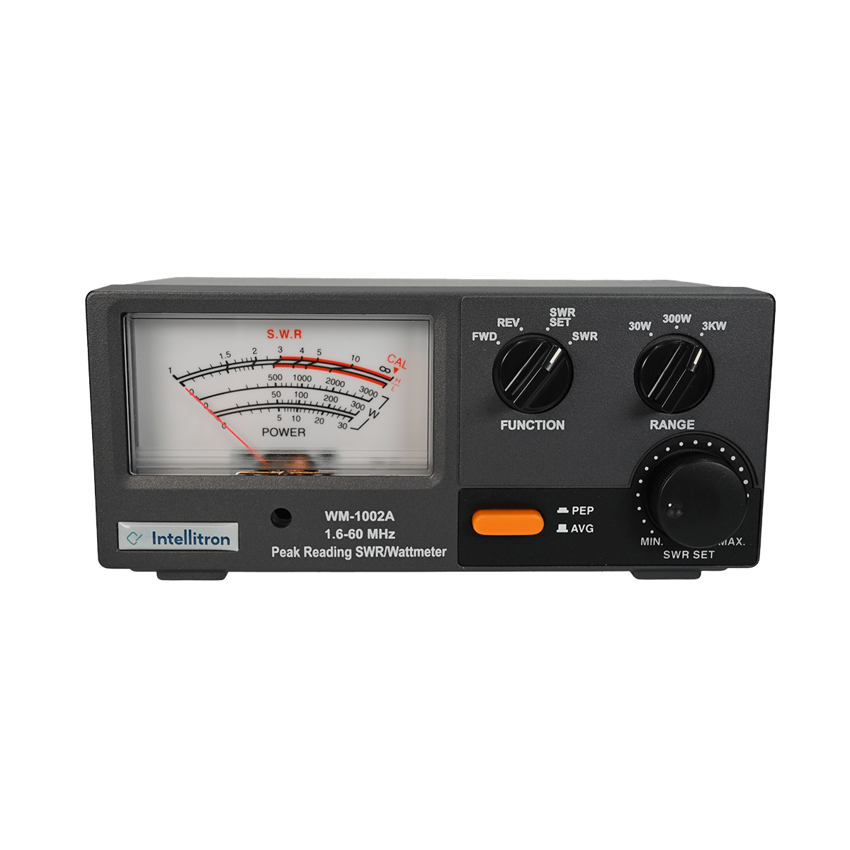Intellitron WM-1002A Analog SWR and Watt Meter 1.6-60 MHz 30/300/3KW SO ...